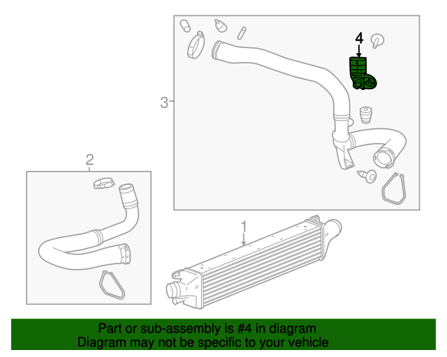 2012-2022 GM Intake Air Pressure and Temperature Sensor 55568175 GM ...