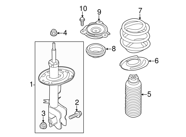 2007-2017 Nissan Bearing 54325-JA00A | Parts for Nissans