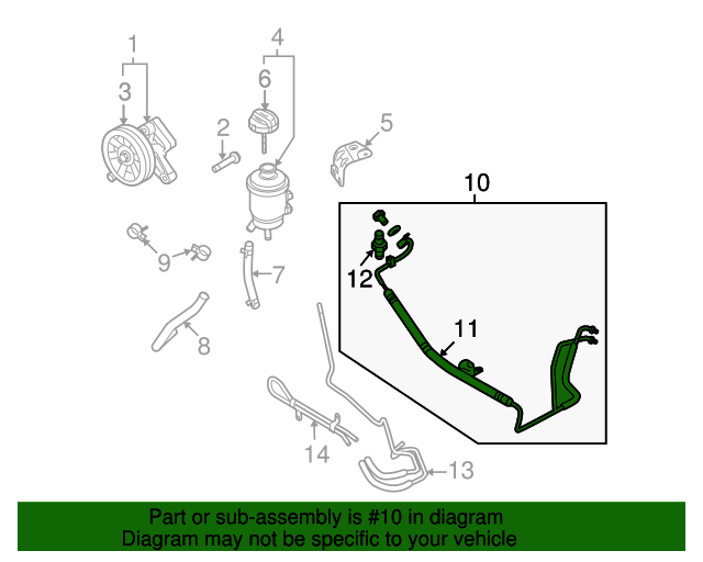 Hyundai - 57510-3M000 - Hose & Tube Assembly - 2009-2011 Hyundai ...