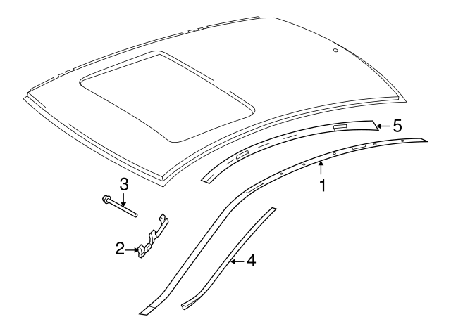 207-690-18-62-9799 - Drip Molding 2010-2013 Mercedes-Benz | Mercedes ...