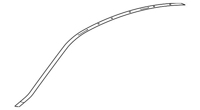 2010-2013 Mercedes-Benz Drip Molding 207-690-17-62-9799 | MB OEM Parts