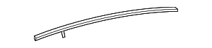 72965-TEA-T01 - Upper Molding - 2018-2020 Honda Civic | Genuine Honda Parts