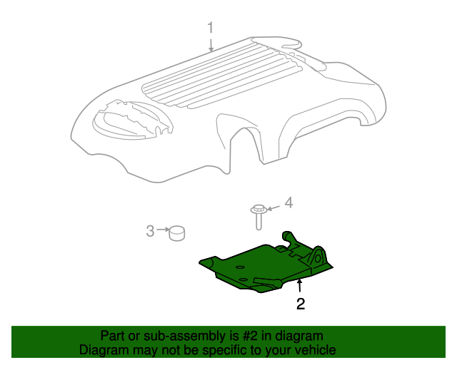 2001-2007 GM Upper Engine Intake Manifold Sight Shield Retainer ...