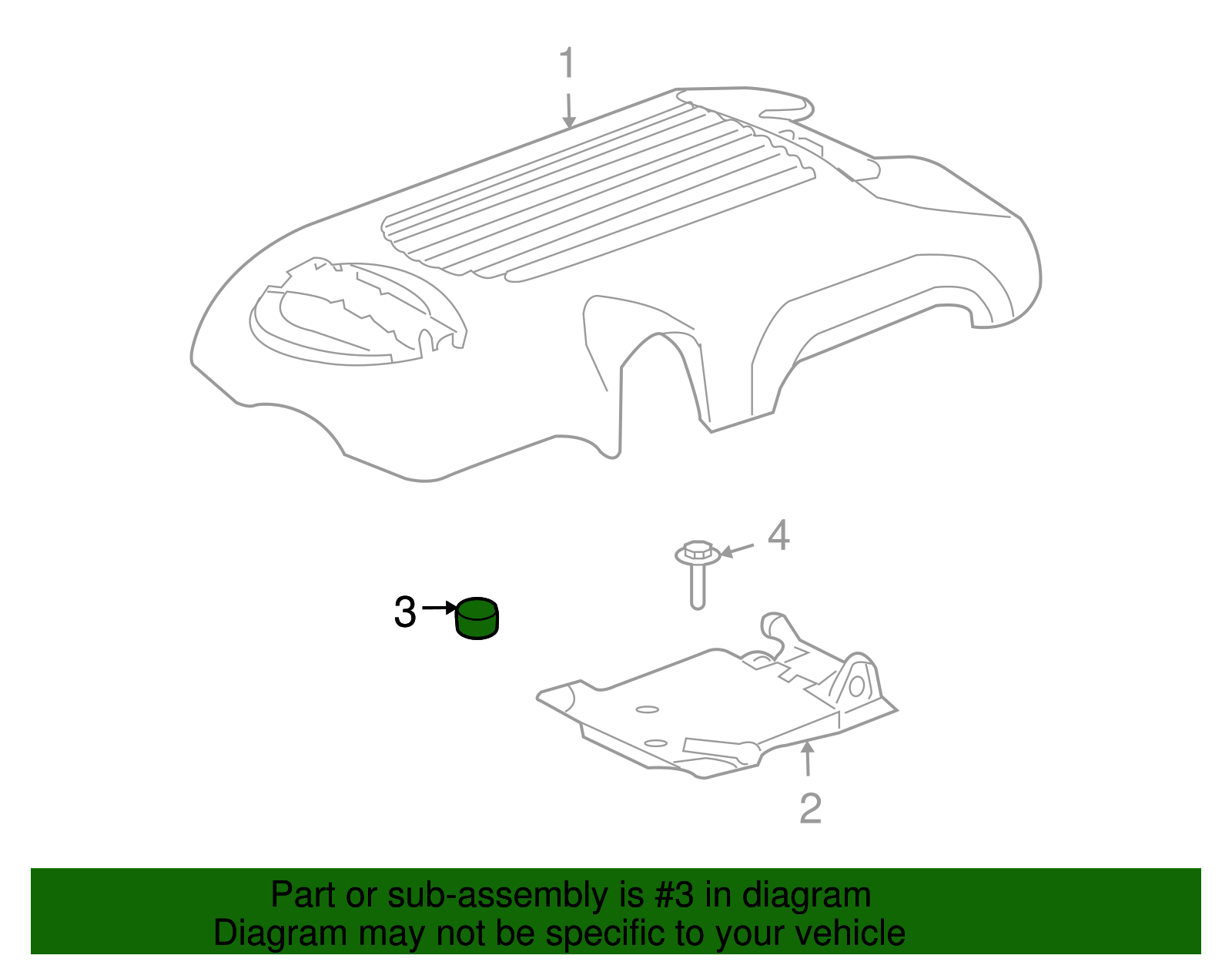 Manifold Shield GM Genuine 15872173 Intake Manifold Sight Shield ...