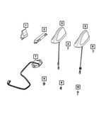 2019-2024 Ram 1500 Cable & Base Assembly Antenna 68475114AA | My Mopar ...