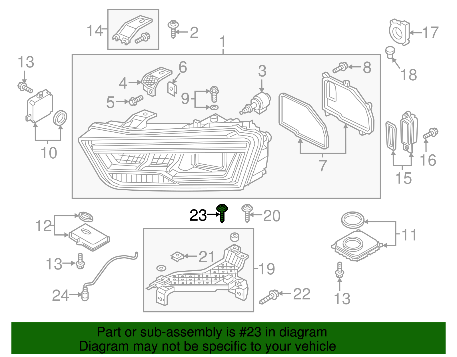 2013-2022 Audi Retainer Plate Mount Bolt N-910-971-01 | Audi OEM Parts Guy
