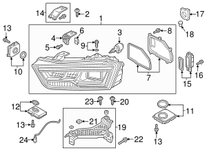 8U0-941-773-B - Composite Headlamp 2015-2018 Audi | Audi OEM Parts