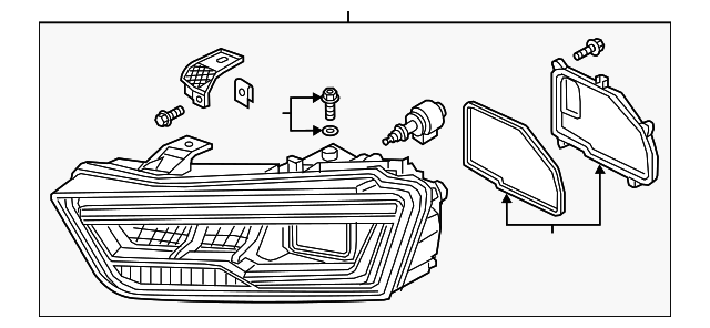 8U0-941-773-B - Composite Headlamp 2015-2018 Audi | Audi OEM Parts