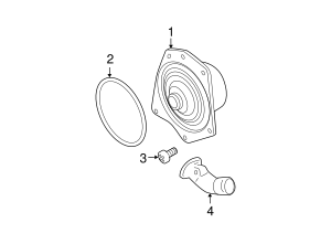 2005 Mopar Thermostat Housing 4792923AA | TascaParts.com