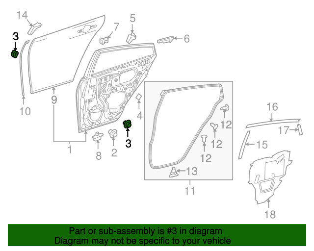 1998-2020 Toyota Door Shell Plug 90950-01841 | Longo Toyota Parts