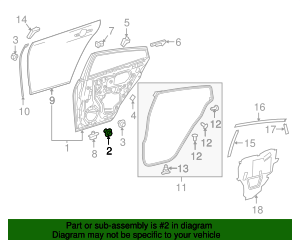 90541-09124 - Door Shell Bumper 2009-2022 Toyota | Longo Toyota Parts