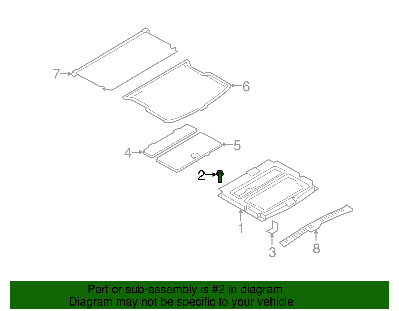 W711545-S439 - Skid Plate Bolt 2008-2019 Ford | Online Ford Parts Catalog