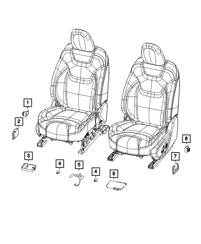 MOPAR HEATED SEAT MODULE - 68498789AB - 68498789AB | Mopar Online Parts