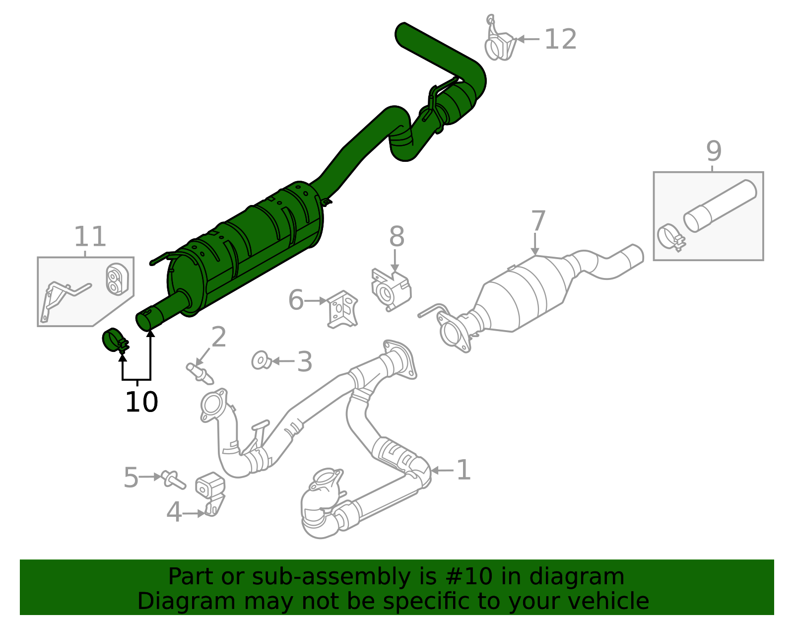 2020-2024 Ford Rear Muffler LC3Z-5230-C | OEM Parts Online