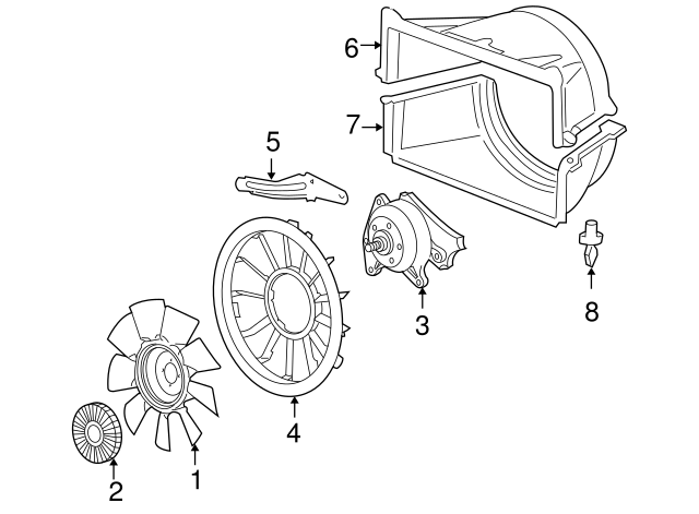 2006-2010 GM Engine Cooling Fan Shroud 15780450 GM | GMPartsDirect.com