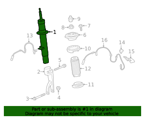 37106896439 - 2019-2023 BMW Suspension Strut (37-10-6-896-439) | BMW of ...
