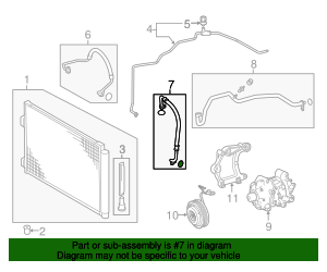 88704-0R040 - Discharge Hose 2013-2018 Toyota RAV4 | Ourisman Toyota Parts