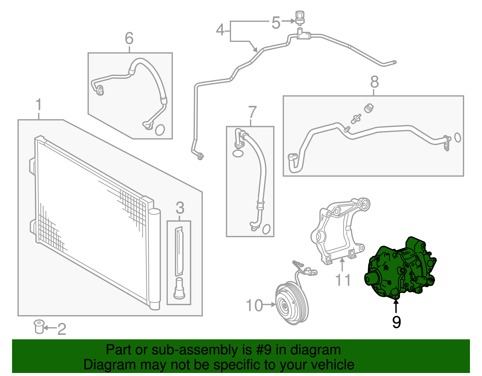 2013-2016 Toyota RAV4 A/C Compressor 88320-42140 | Toyota Parts Center