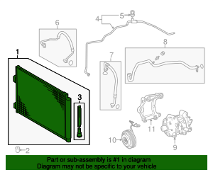 88460-42150 - A/C Condenser - 2016-2018 Toyota RAV4 | Sparks Parts