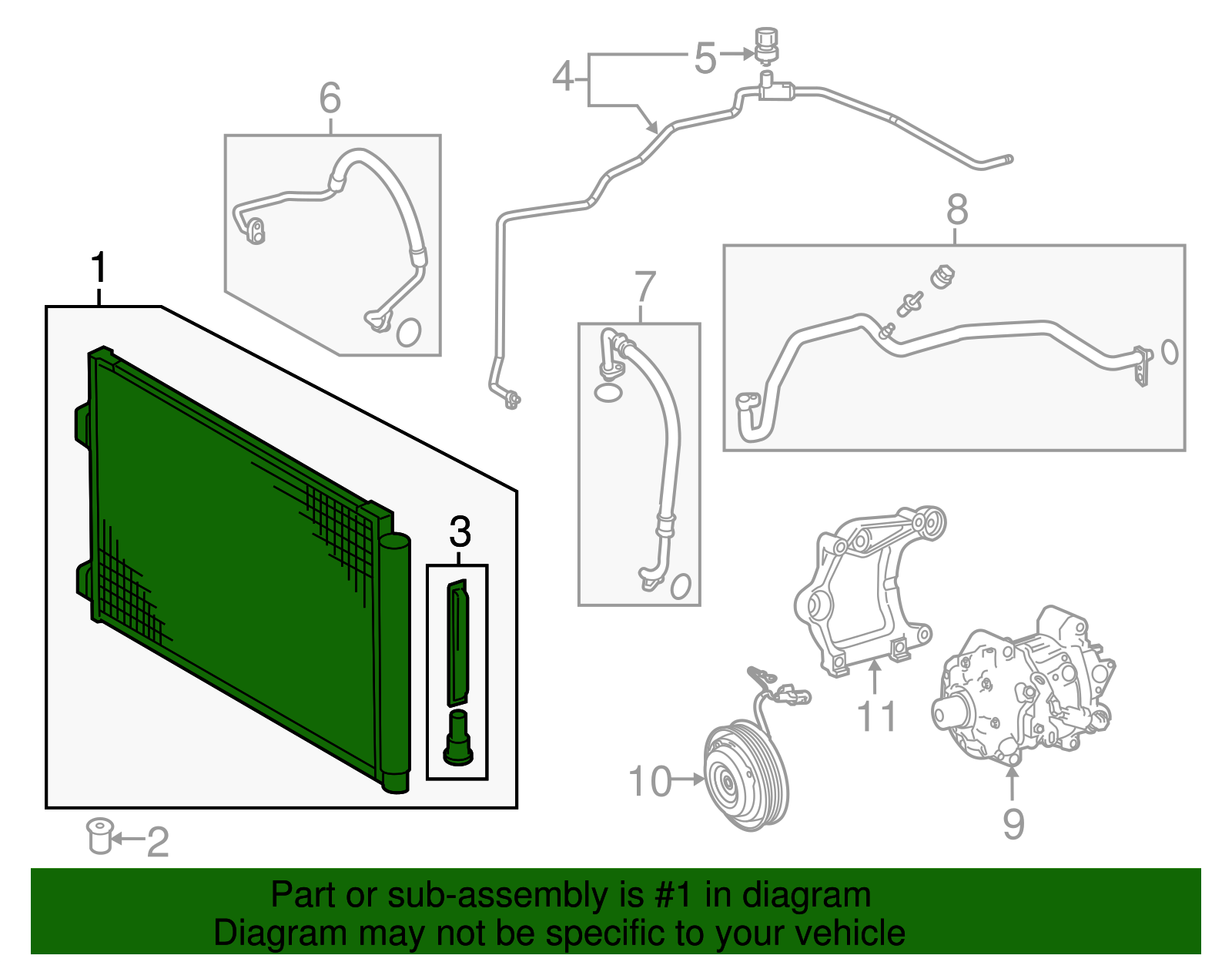 2013-2018 Toyota RAV4 Condenser Assembly 88460-0R030 | Toyota Parts Center