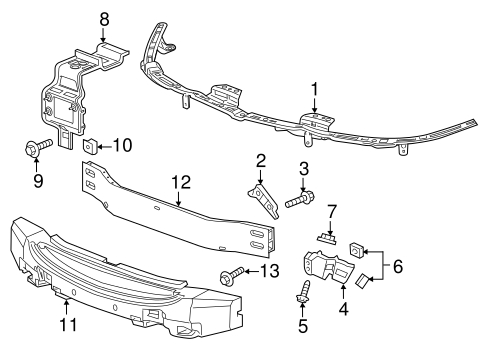 Bumper & Components - Front for 2017 Buick LaCrosse | GM Parts Club
