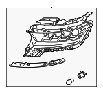 92102-R5200 - Headlamp Assembly 2022-2023 Kia Sorento | Kia.Parts Store