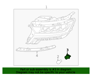 92166-F1000 - High Beam Bulb Socket - 2021-2023 Kia Sorento | Kia Auto ...