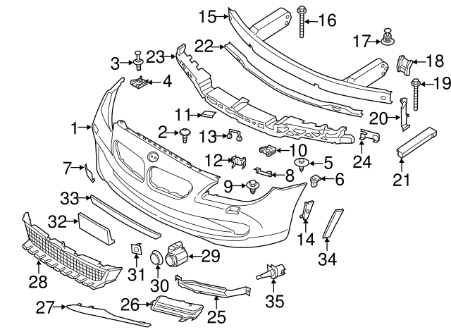 2009-2019 BMW Lower Reinforced 51117067744 | OEM Parts Online