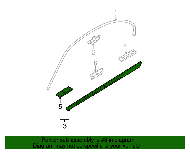 51778041142 - 2006-2012 BMW Rocker Molding (51-77-8-041-142) | BMW of ...