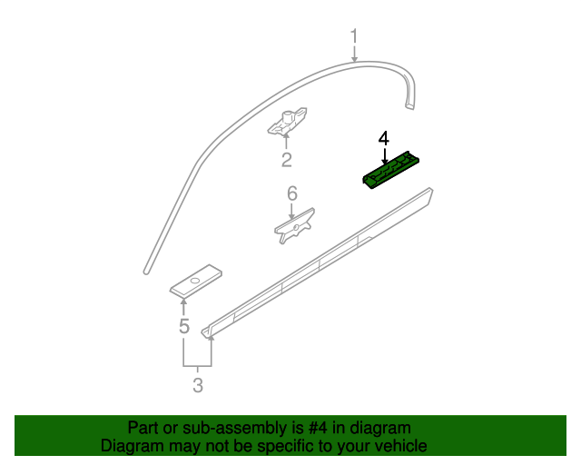 Genuine BMW 51-77-7-146-730 | Rocker Molding Protector | FREE Shipping ...