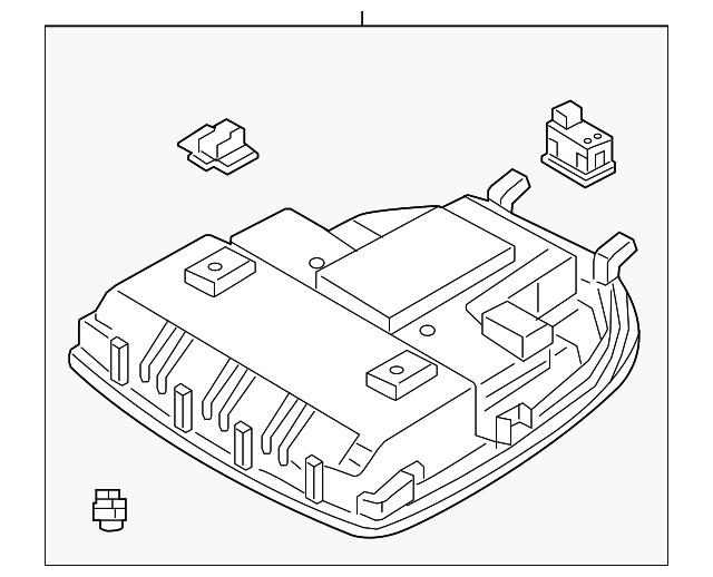 2015-2017 Hyundai Overhead Console 92800-B1020-SG2 | HyundaiParts.Online