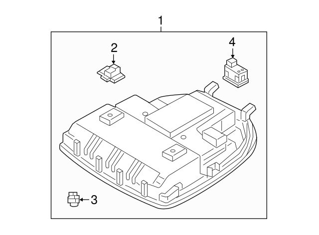 2015-2017 Hyundai Overhead Console 92800-B1020-SG2 | HyundaiParts.Online
