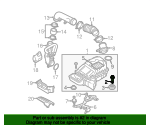 1K0-129-381 - Air Cleaner Assembly Screw 2012-2013 Audi | Audi OEM Parts