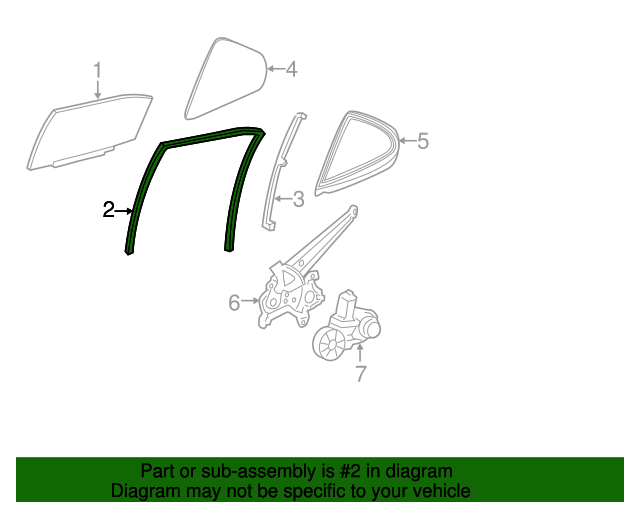 2018-2024 Toyota Camry Run Weather-Strip 68142-06170 | OEM Parts Online