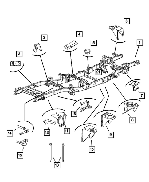 Frames for 2006 Dodge Ram 3500 | Mopar Factory Parts