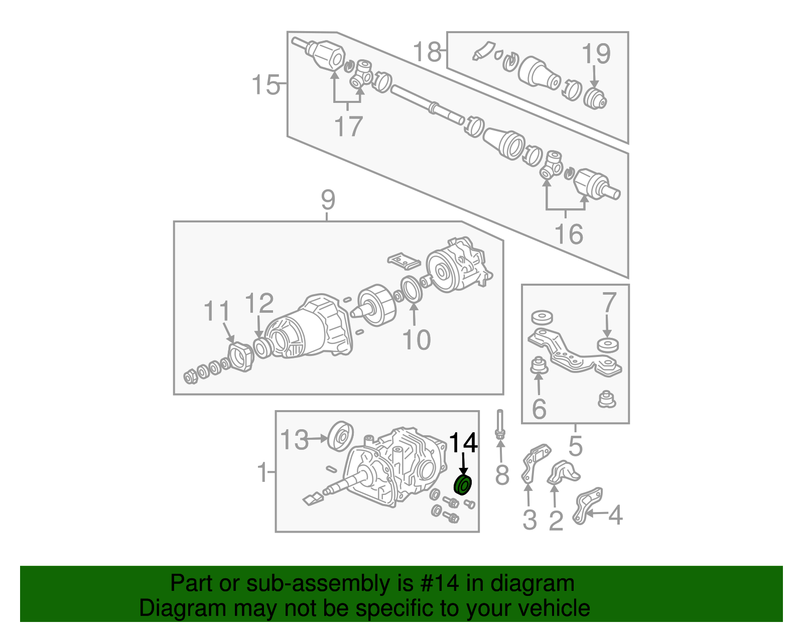 1997-2015 Honda Drive Axle Shaft Seal 91203-PWT-003 | OEM Parts Online