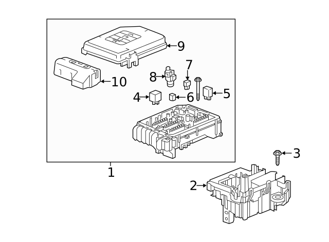 2018-2021 GM Engine Wiring Harness Junction Block 84974743 ...
