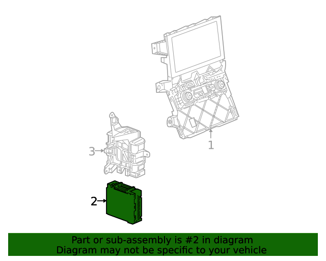 2022 GMC Yukon Receiver 85590338 | GMPartsDirect.com