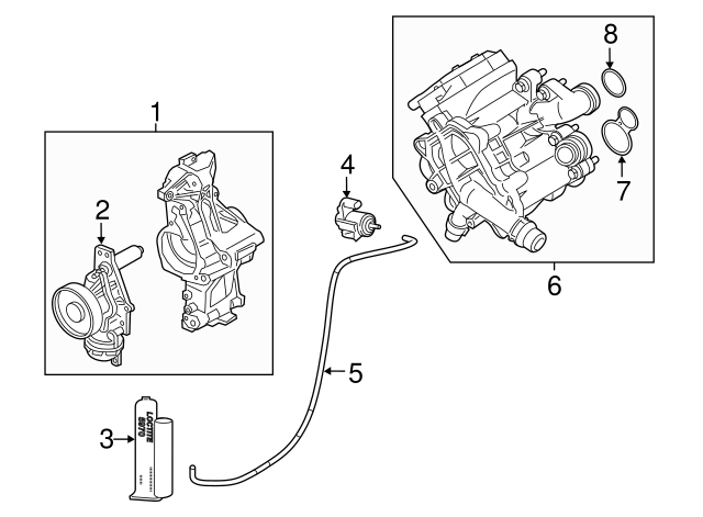 Genuine BMW 11-51-7-644-810 | Water Pump Assembly | FREE Shipping on ...