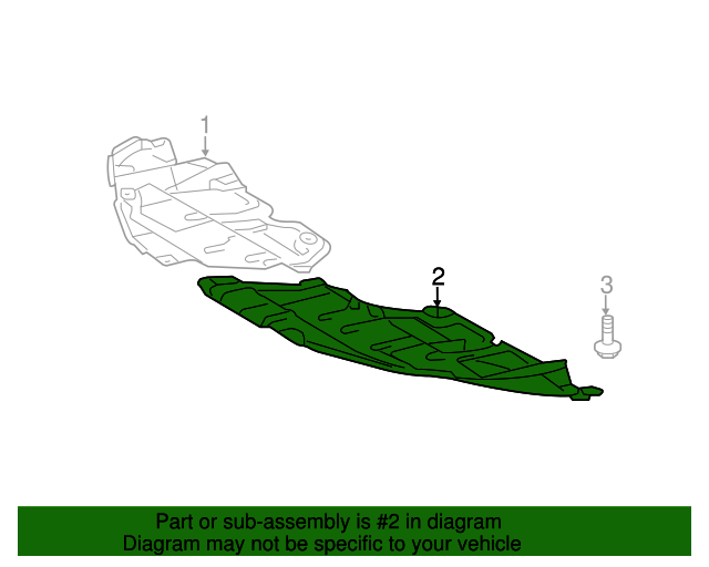 51442-06140 - Radiator Support Splash Shield 2012-2014 Toyota Camry ...