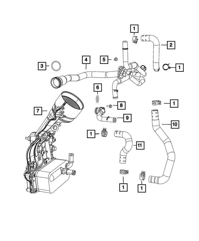 2020-2023 Jeep Water Outlet Tube 68504212AA | Mopar eStore