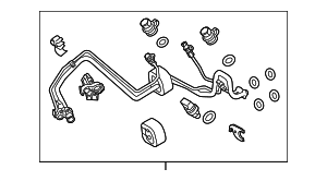 2012-2015 Land Rover A/C Refrigerant Discharge Hose LR027791 ...
