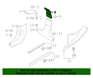 51-43-7-481-681 - Upper Center Pillar Trim - 2019-2024 BMW | BMW Parts ...