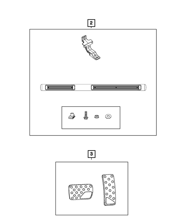 2011-2017 Mopar Accelerator / Brake / Clutch Pedal Set 82212055 | My ...