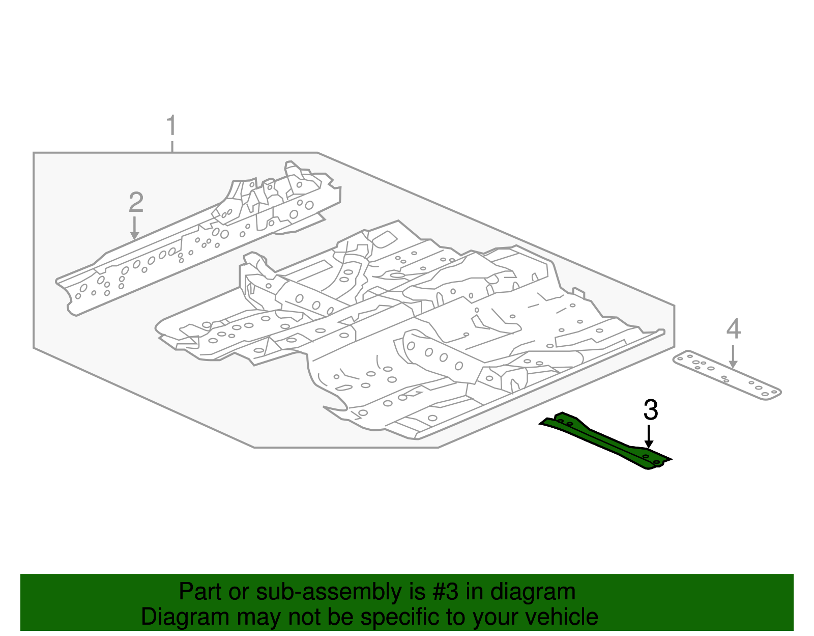 74178-T2F-A00 - Front Brace 2014-2017 Honda Accord | Honda Parts Online