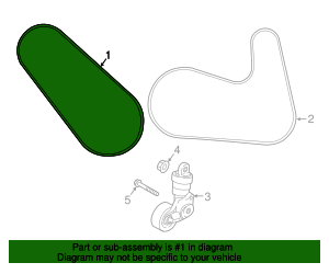 2014-2024 Mazda Water Pump Belt PY01-15-908 | OEM Parts Online