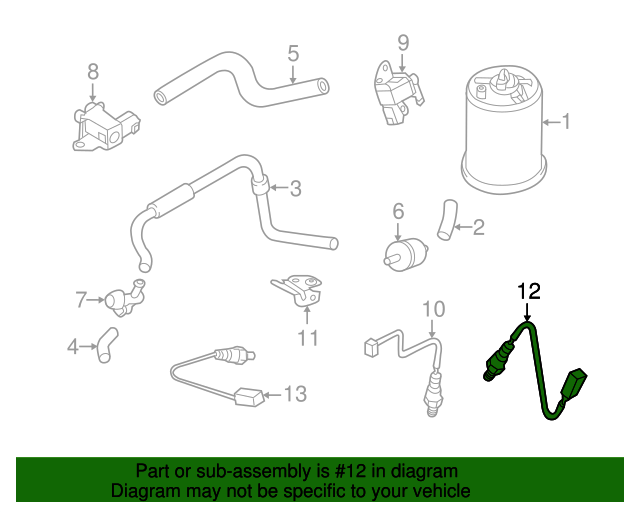 226A0-1KT0A - Oxygen Sensor 2012-2019 Nissan | AutoNationParts.com