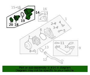 0PB-121-116-B - High-Quality Engine Coolant Thermostat Kit for 2014 ...
