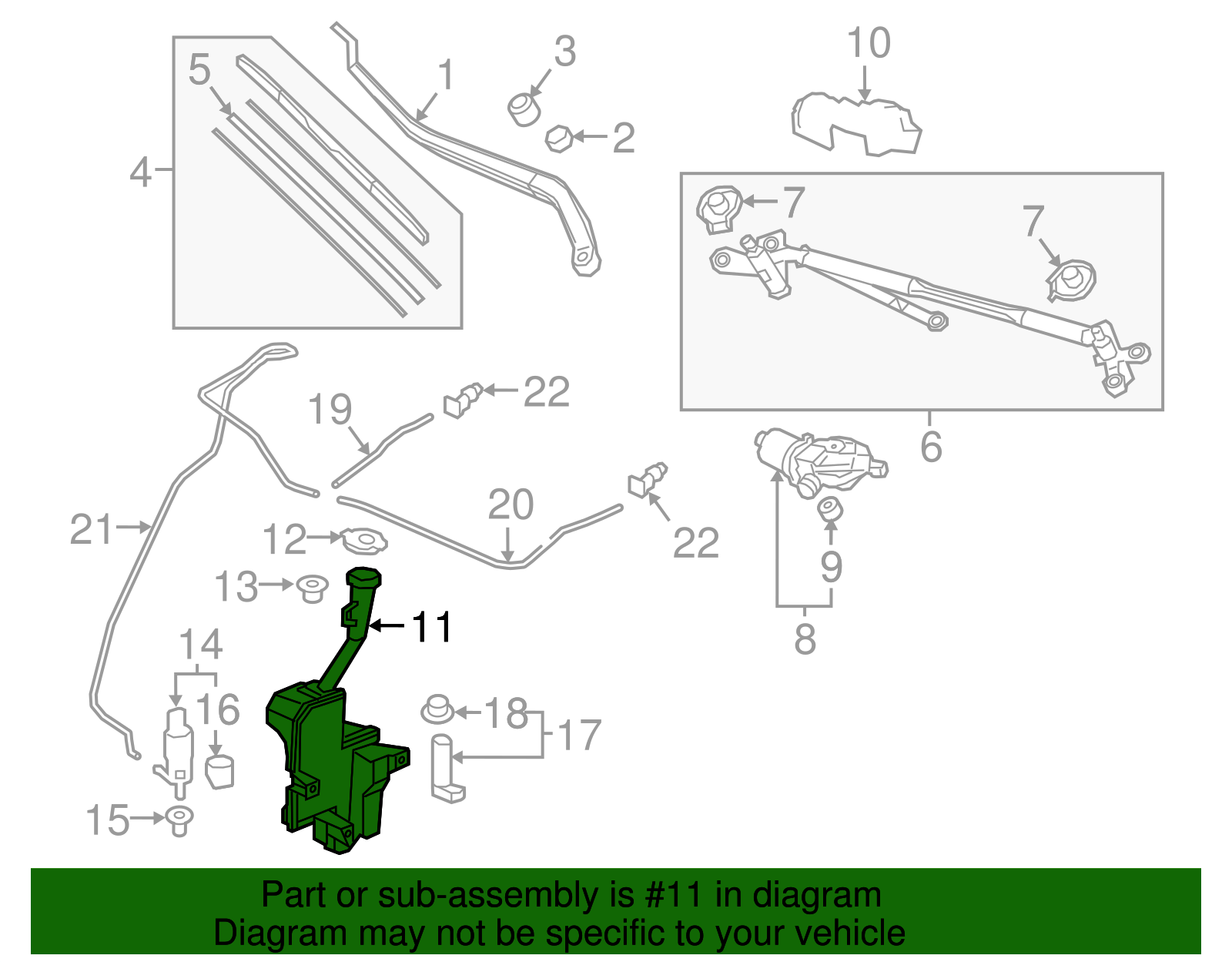 76841-TG7-A02 - Washer Reservoir 2016-2025 Honda | Honda Parts Online