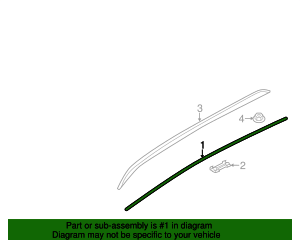 51137338618 - 2015-2018 BMW X4 Roof Molding (51-13-7-338-618) | BMW of ...